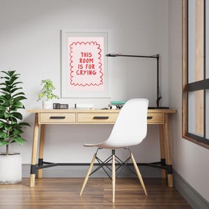 This Room is for Crying Printable Poster Wall Art Funny Dorm Bedroom ...