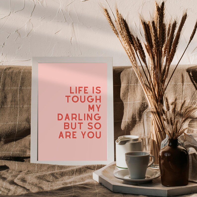 Life Quote Print, Positive Affirmation Print, Positive Quote Print ...