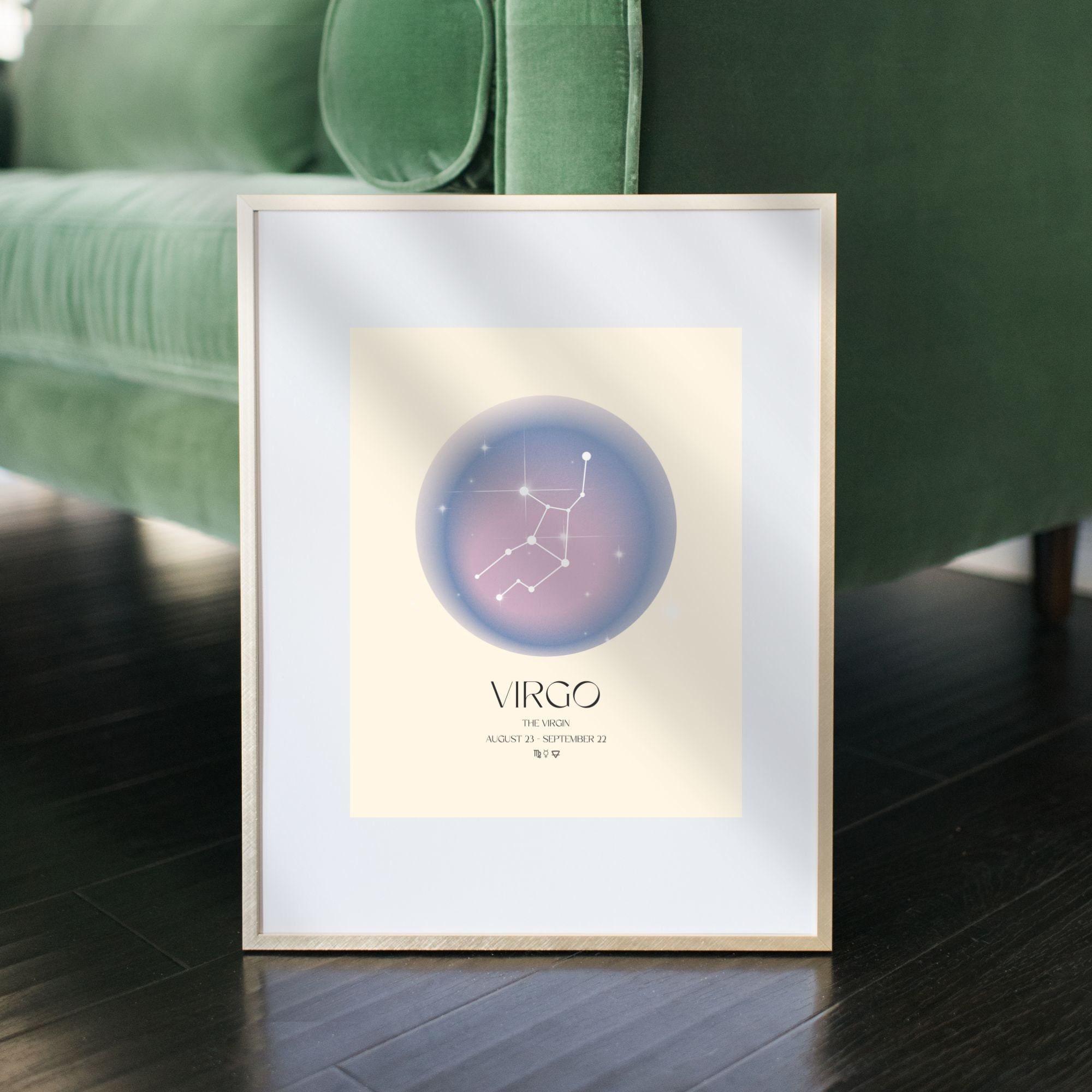 VIRGO Art Print, Horoscope Zodiac Printable Art, Astrology Art, Star ...