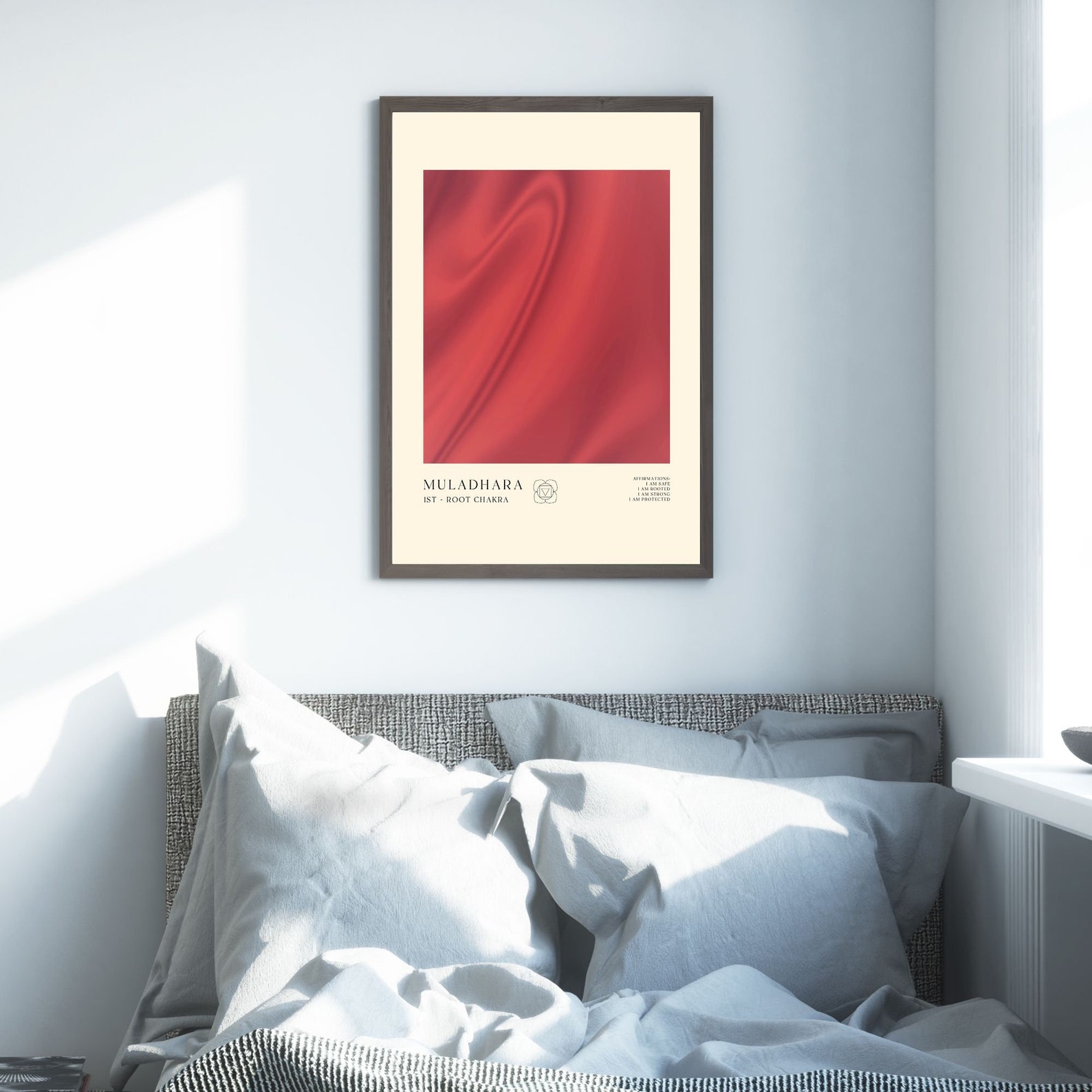 Root Chakra Art, Muladhara Chakra Wall Art, Spiritual Aura Poster ...