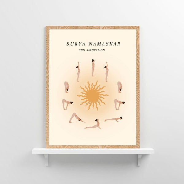 Sun Salutation Poster - Etsy