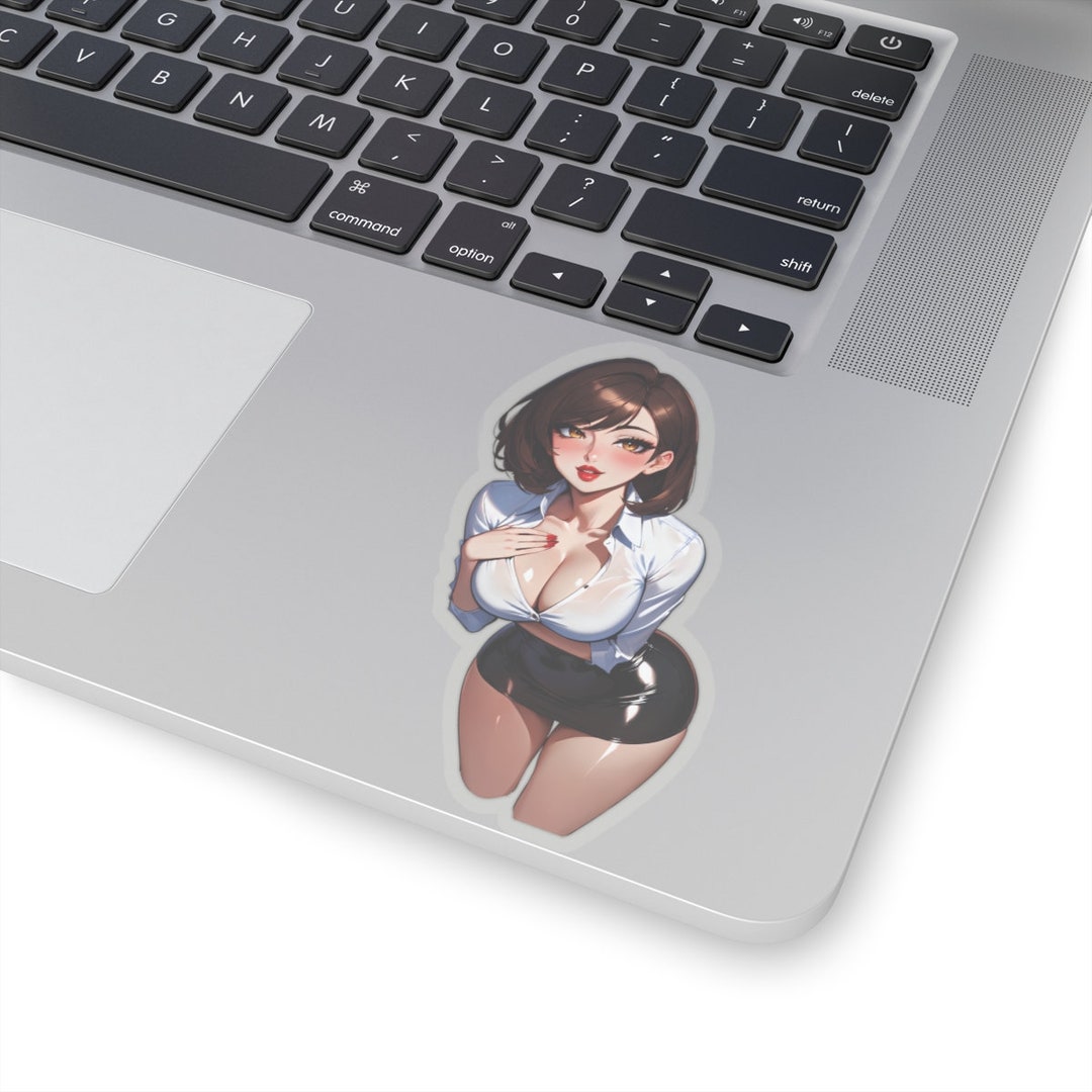 Ara Ara Office Waifu #3, Kiss-cut Stickers - Etsy