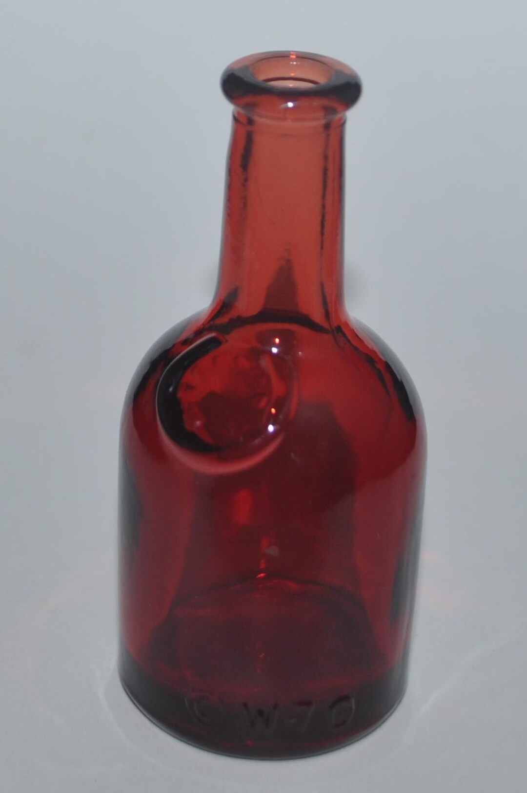Wheaton Red Glass Bottle Decanter Free Shipping - Etsy