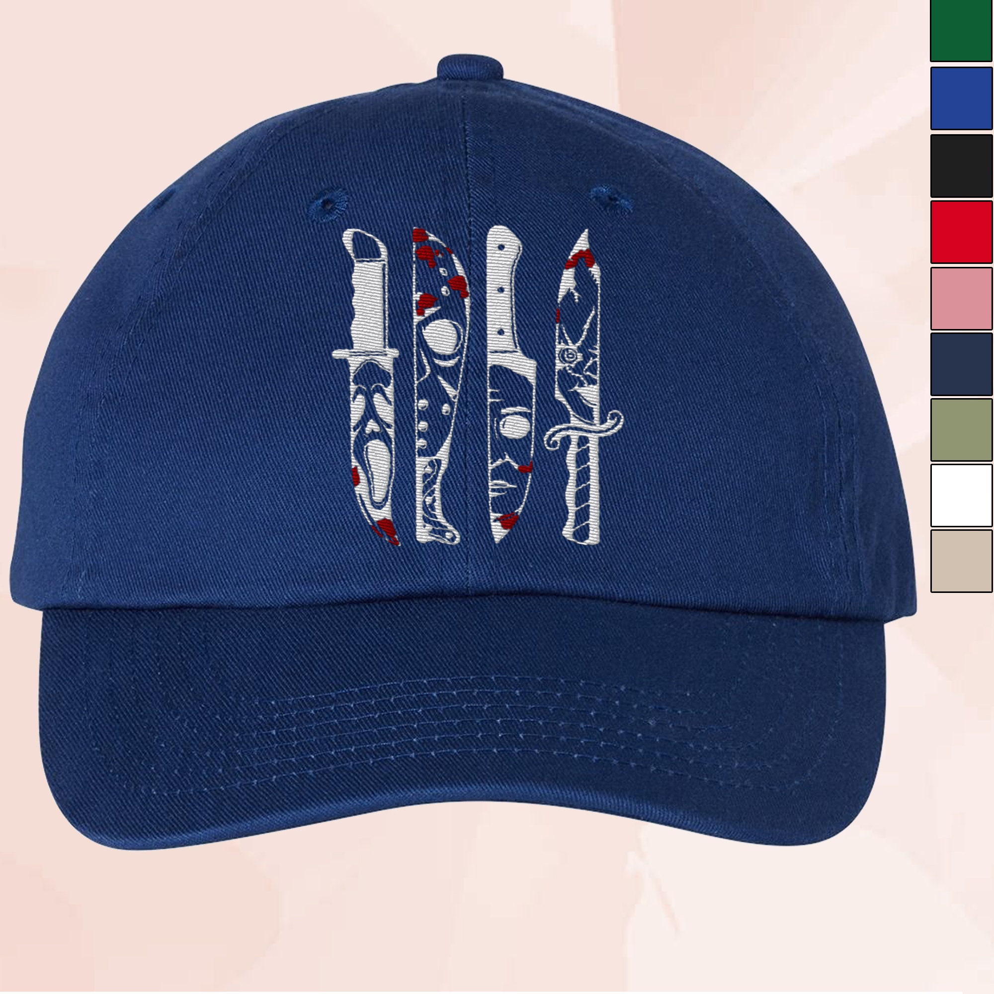 Embroidered Horror Movie Characters hat, Horror Movie Characters sold ...