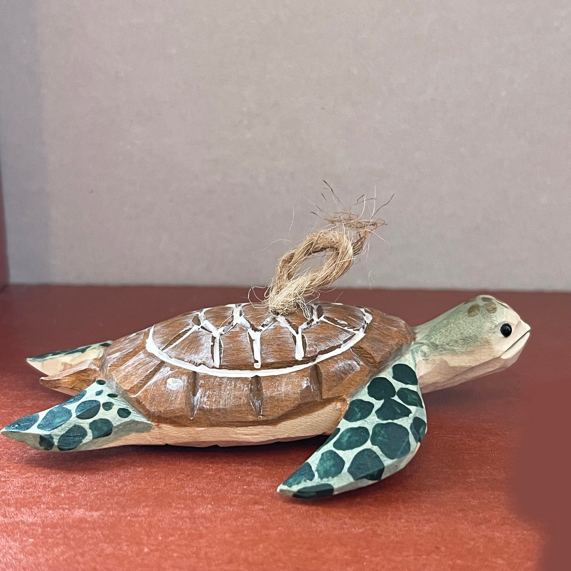 Wooden Turtle Decor, Wooden Sea Turtle, Turtle Statue, Hand Carved ...