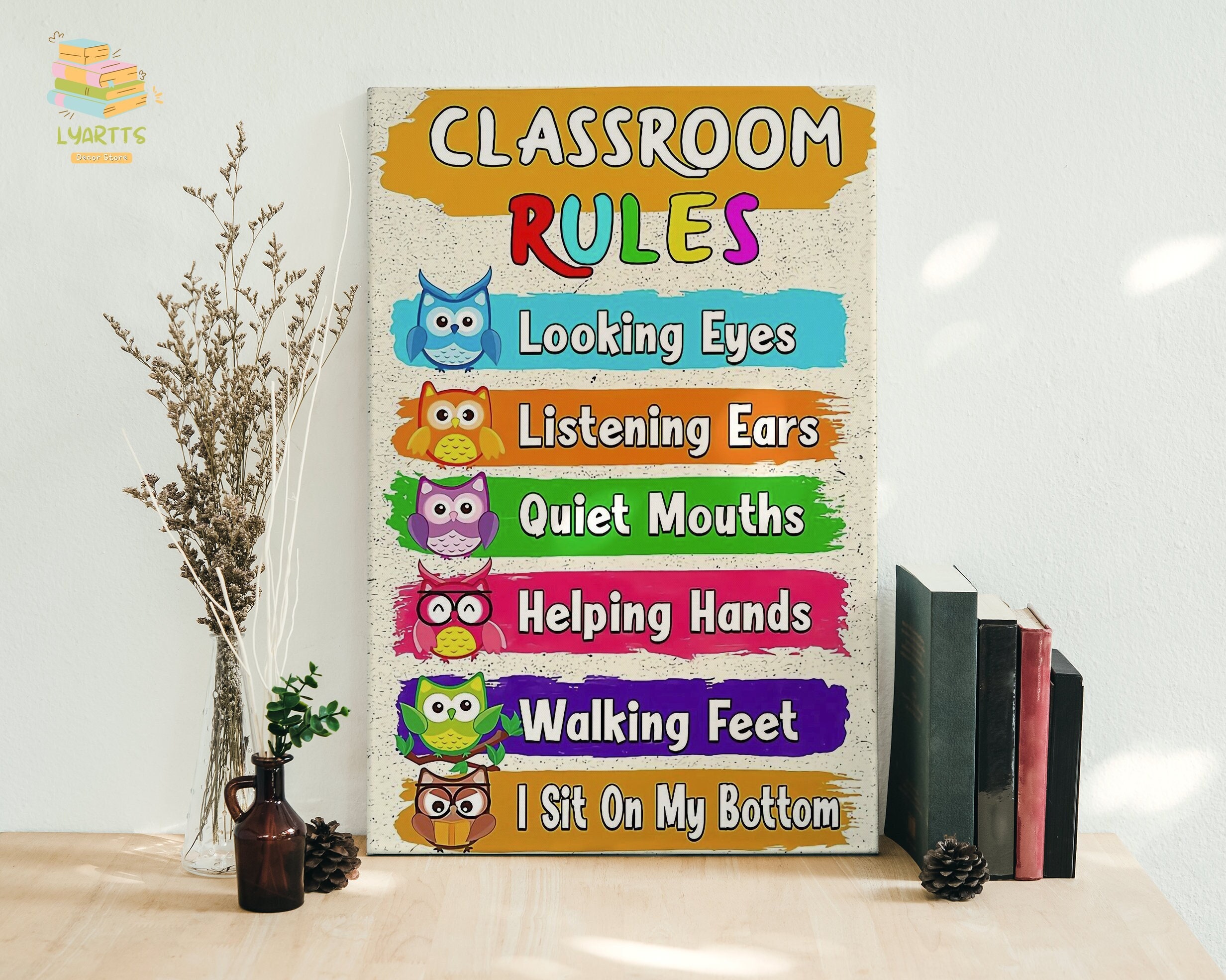 Owl Classroom Rules Looking Eyes Listening Ears Quiet Mouths - Etsy