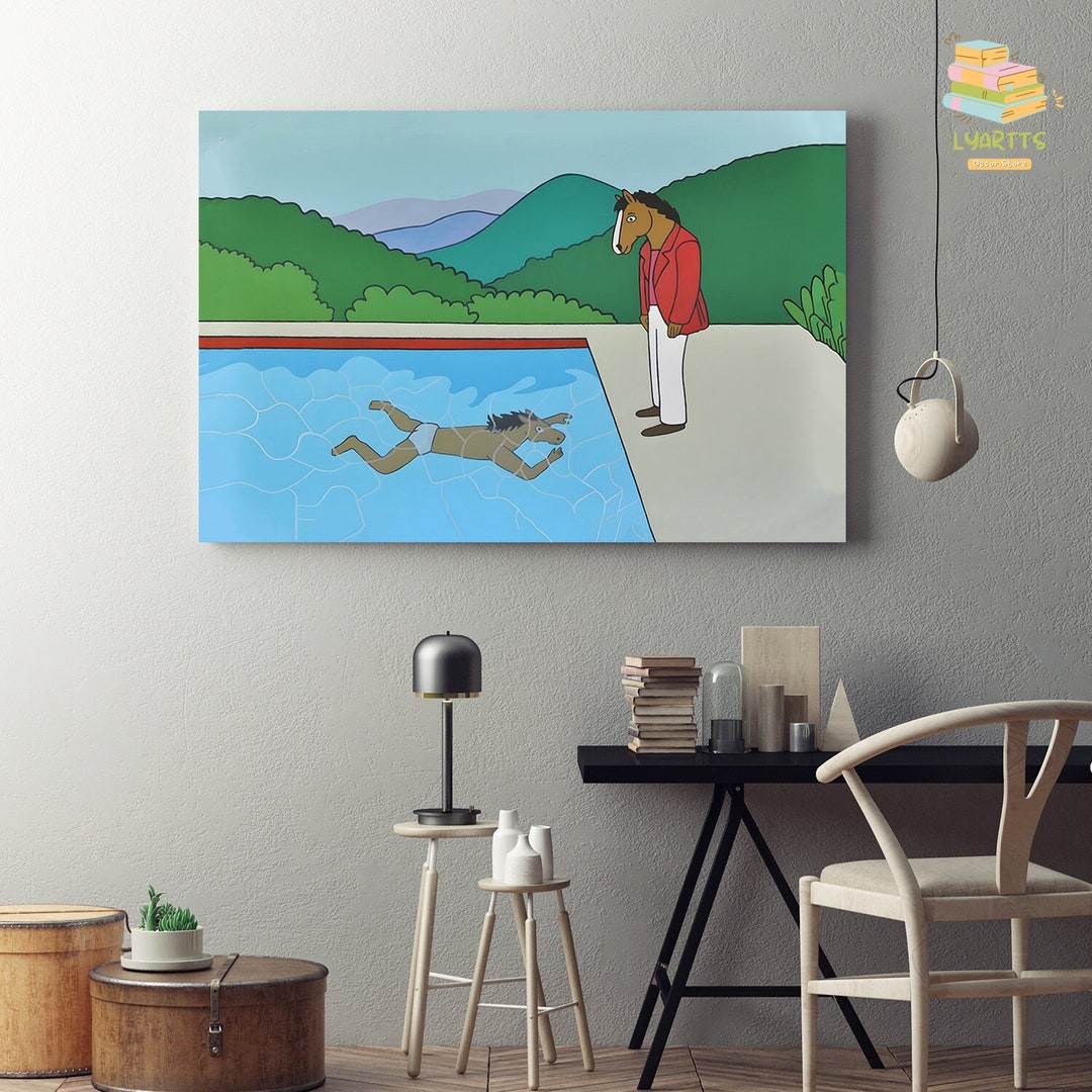 Bojack Horseman Framed Canvas, Unframed Poster, Horse Canvas, Bojack Horseman TV Series Canvas ...