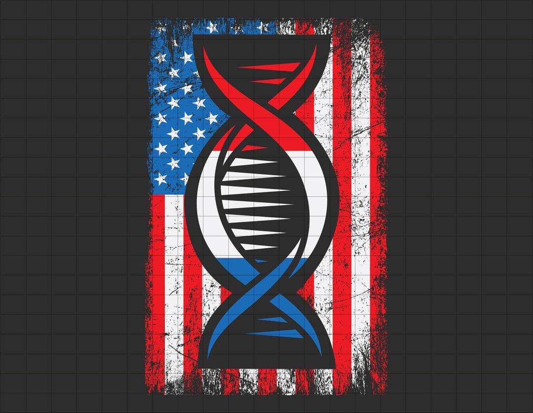 USA Flag DNA for Ancestor Svg - Etsy