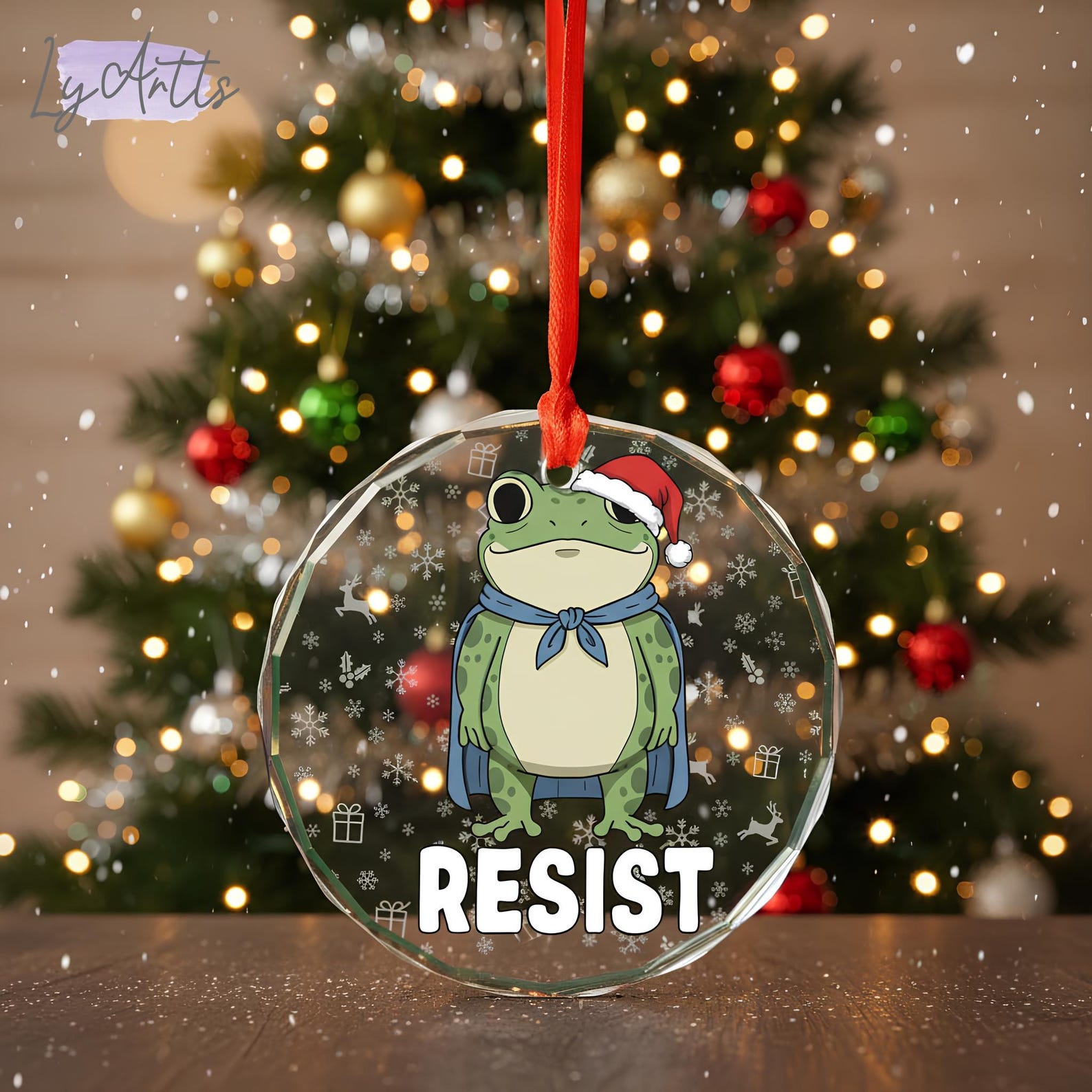 Portland Frog Ornament, Political Ornament, Freedom Frog, Funny Liberal ...