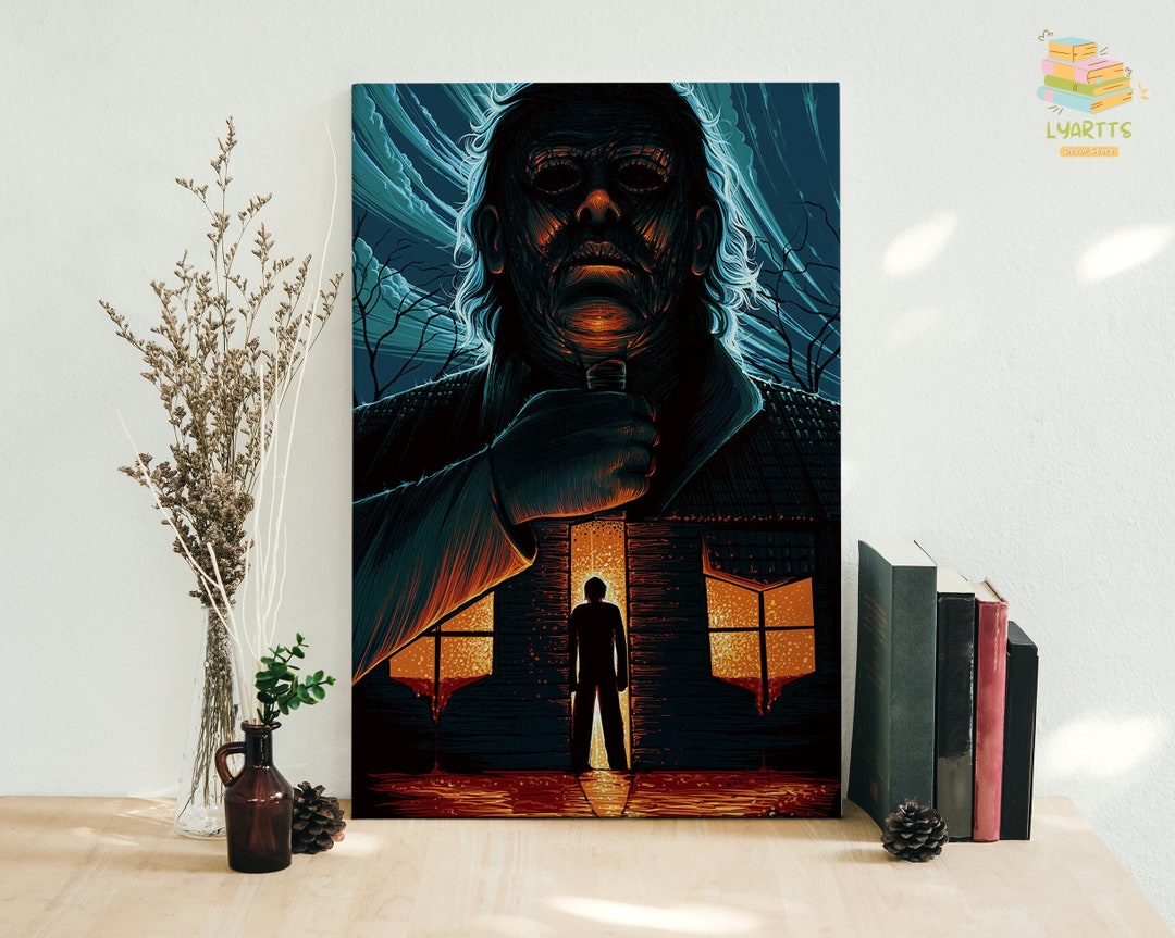 Halloween Kills Michael Horror Movie Framed Canvas, Unframed Poster ...