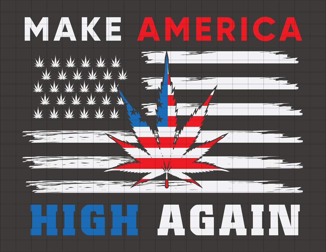 Make America High Again Leaf Svg - Etsy