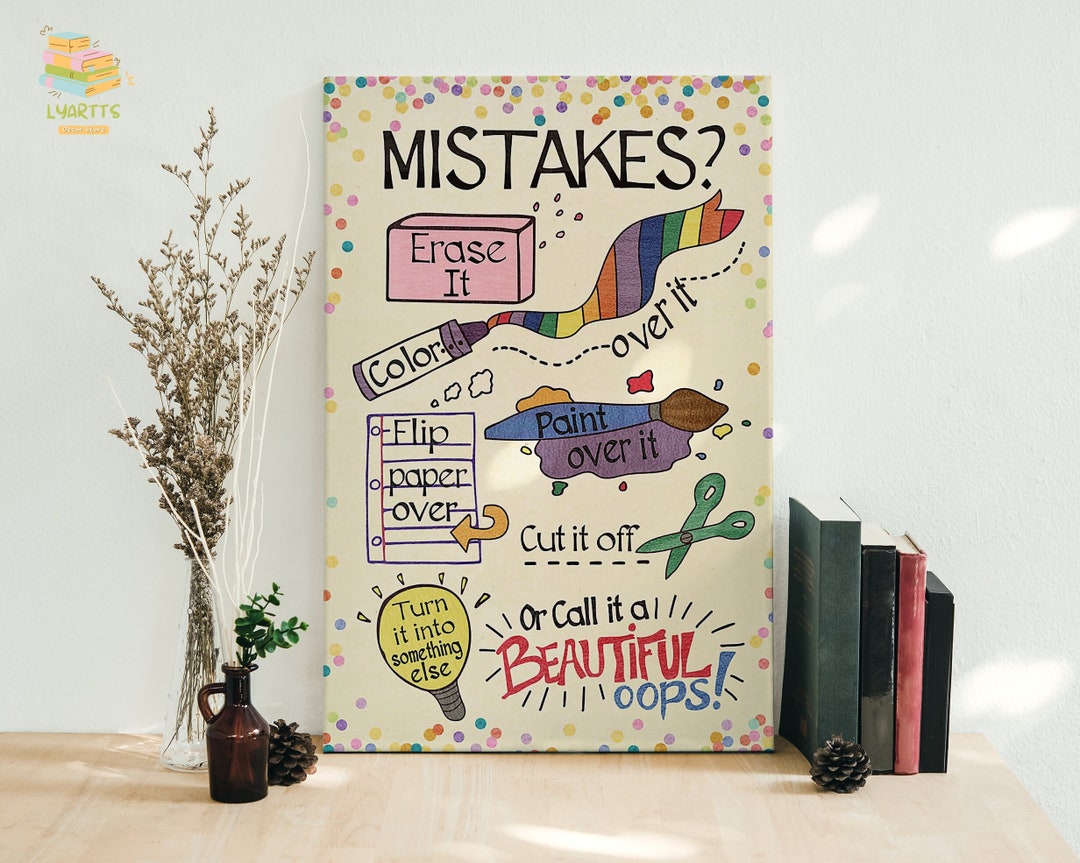 Back to School Art Classroom Framed Canvas, Unframed Poster, Art Class ...