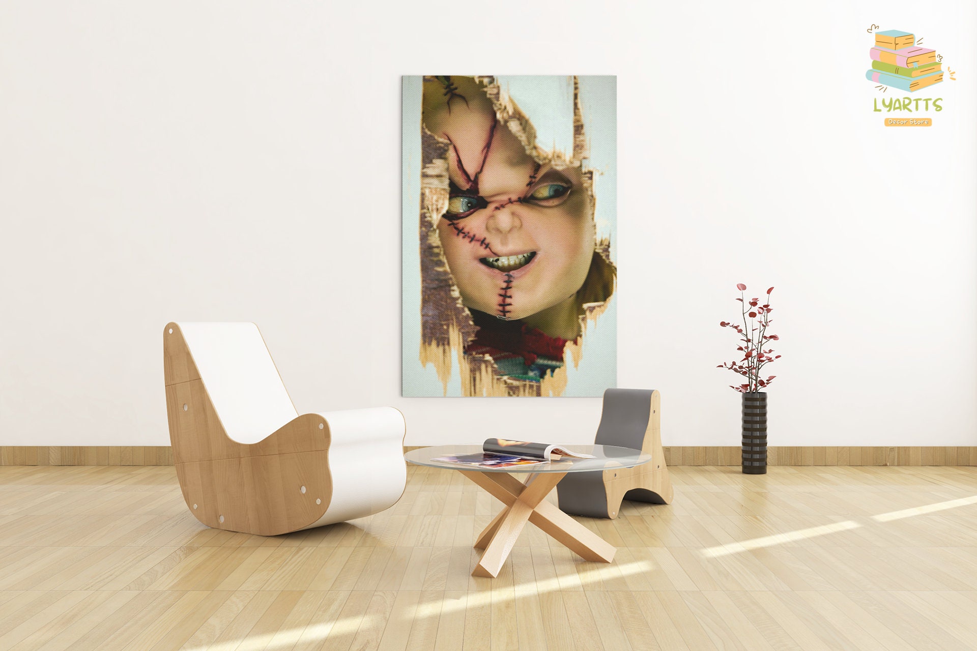 Chucky Childs Play Horror Movie Art Framed Canvas Unframed - Etsy