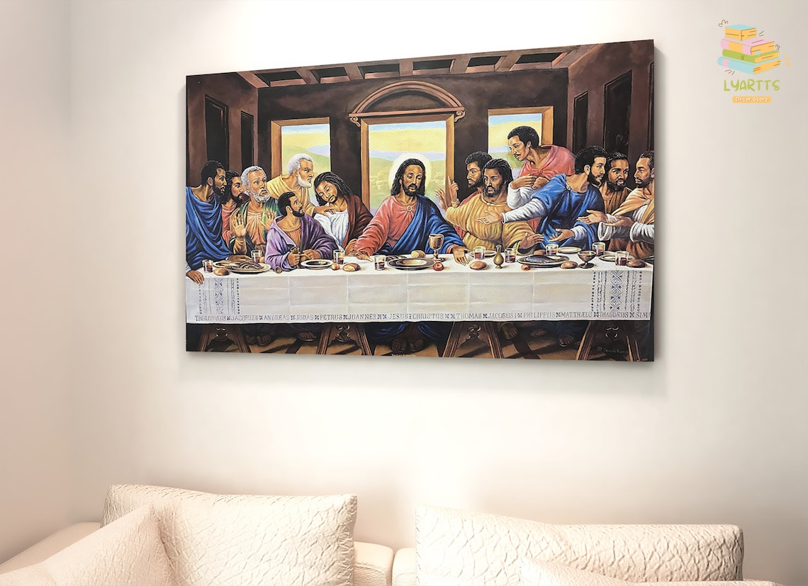 African American the Last Supper Framed Canvas Unframed - Etsy
