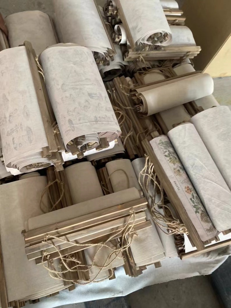 Vintage Botanical Prints Poster Frame Hanger Scroll,herbarium Posters ...