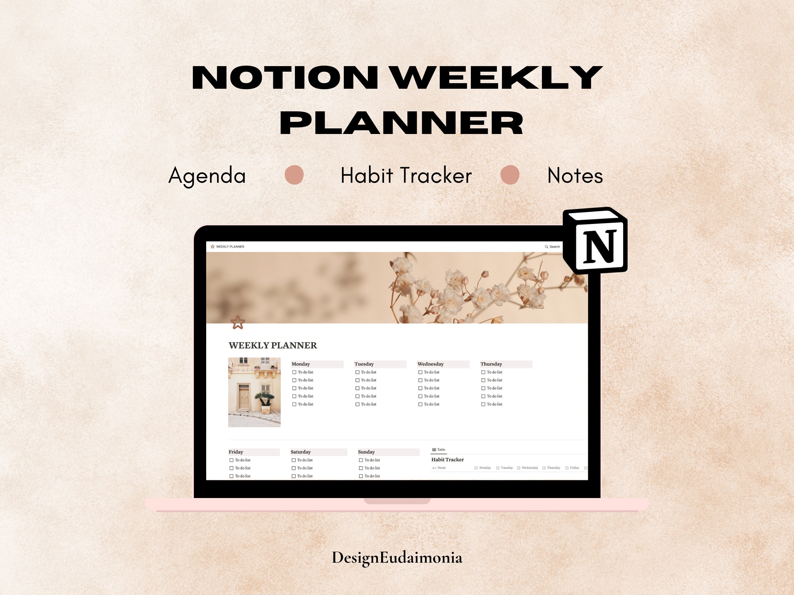 Notion Weekly Planner | Habit Tracker | Life Planner | Digital Planner ...