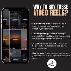 600+ Motivational Reels Bundle - Instant Downloads, Viral Reels, and Reels Template - Etsy