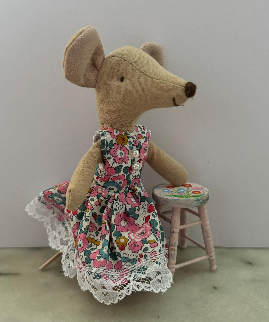 Maileg Mouse Handmade Liberty Print Fabric Floral Dress . - Etsy UK