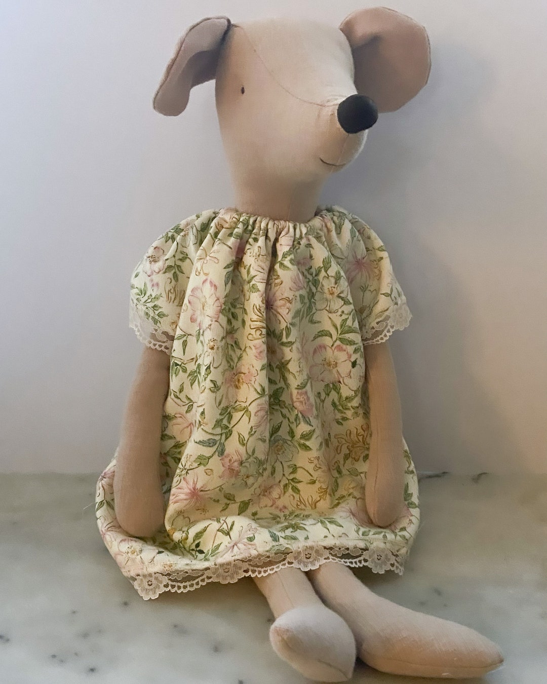 Maileg MAXI and Medium Mouse Tea Dresses, Choice of Fabrics. Larger ...