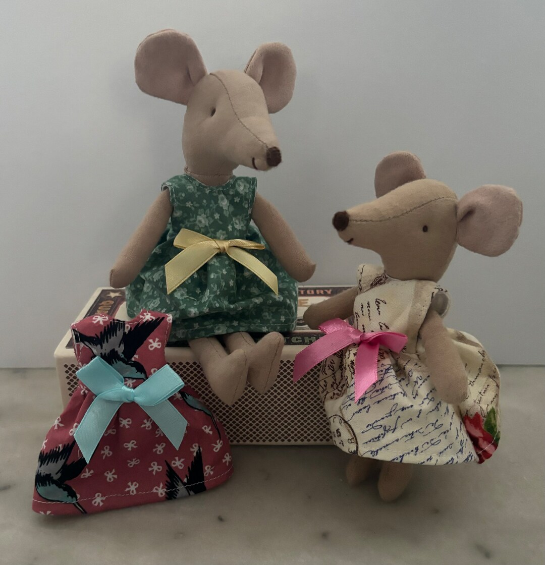 Maileg Mouse “ Lucky Dip “ Mystery Dress in Vintage Fabrics - Etsy