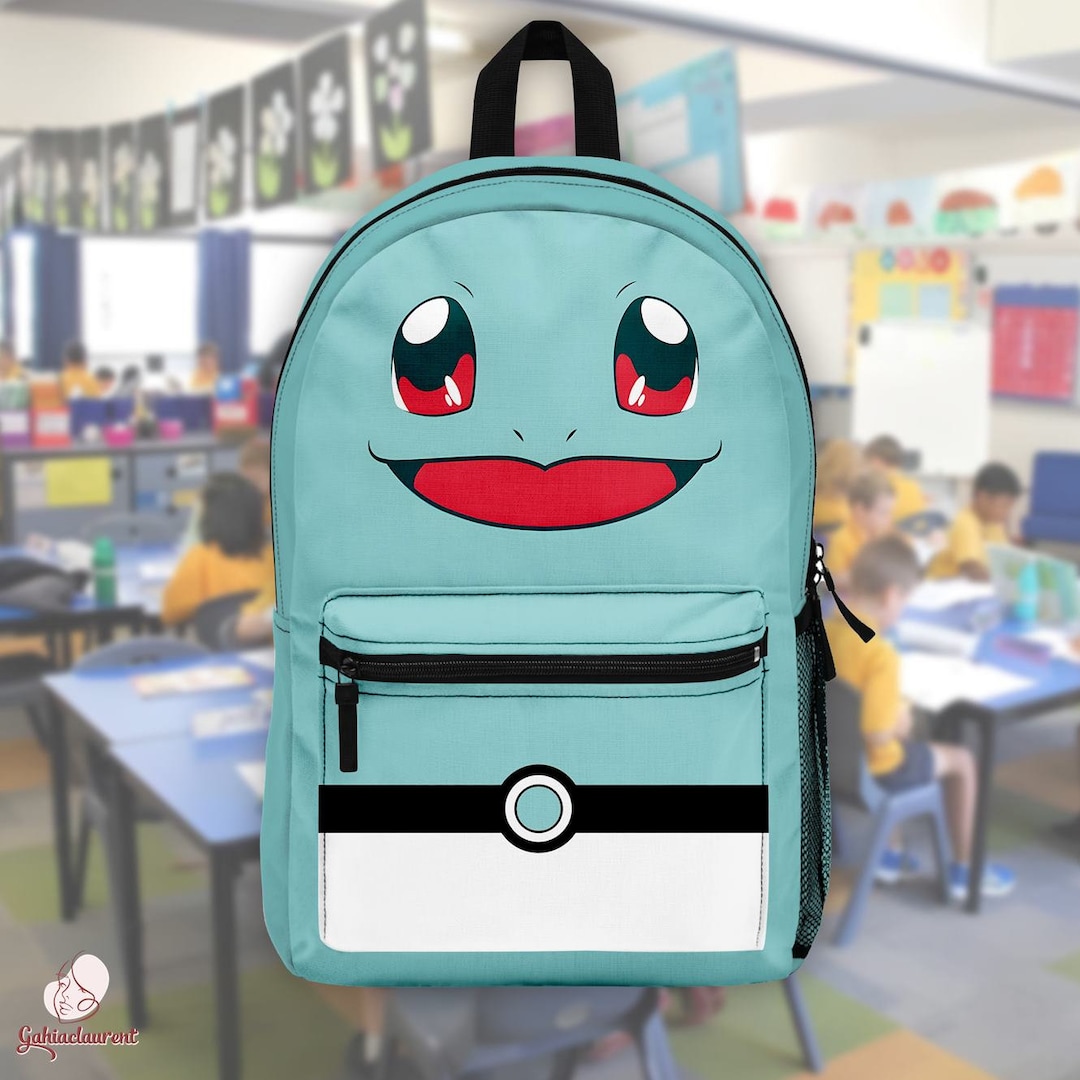 Squirtle School Backpack Squirtle School Bag PKM Anime Backpack ...
