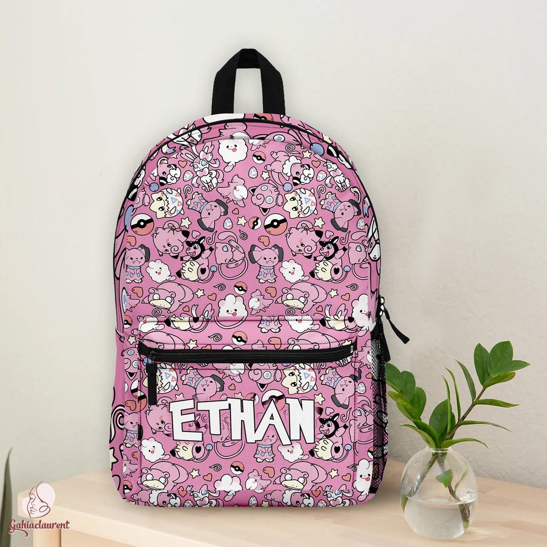 Clefairy Jigglypuff School Backpack PKM Fairy Type Backpack Togepi ...