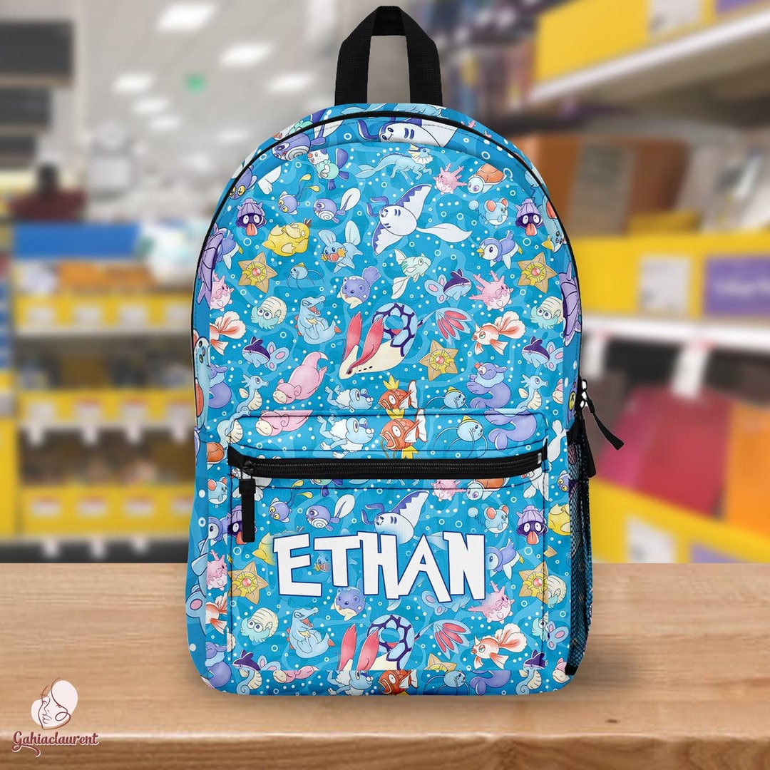 Squirtle School Backpack PKM Water Type Backpack Horsea Gyarados ...