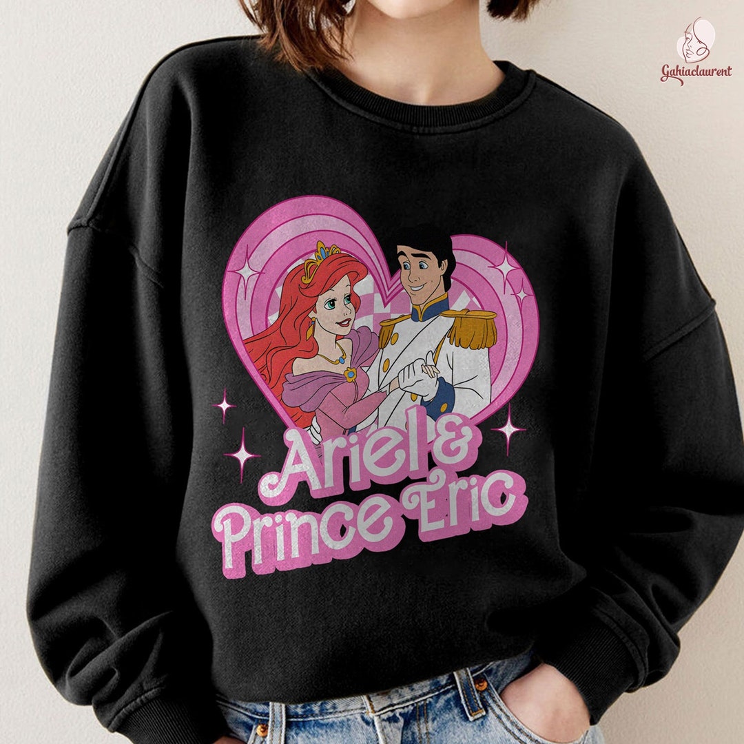 Prince Eric and Ariel Pink Doll Heart Style Shirt Ariel and Eric ...