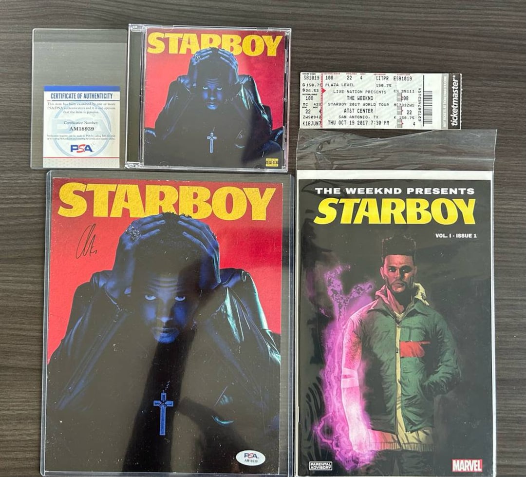 The Weeknd Starboy Signed Autograph Collection - Etsy