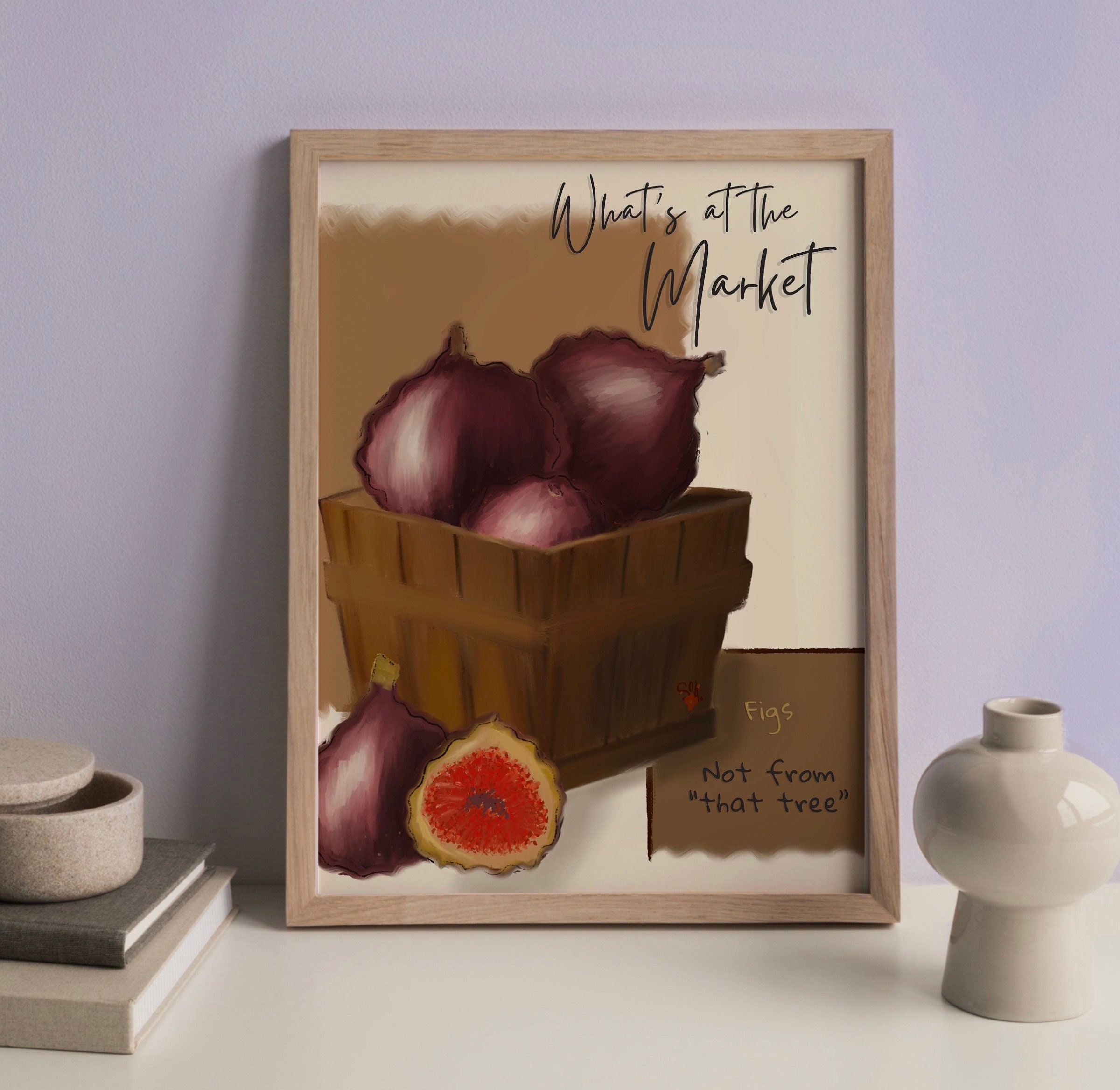 Dark Purple Wall Art Fig Printable Poster, Christian Wall Art Digital ...