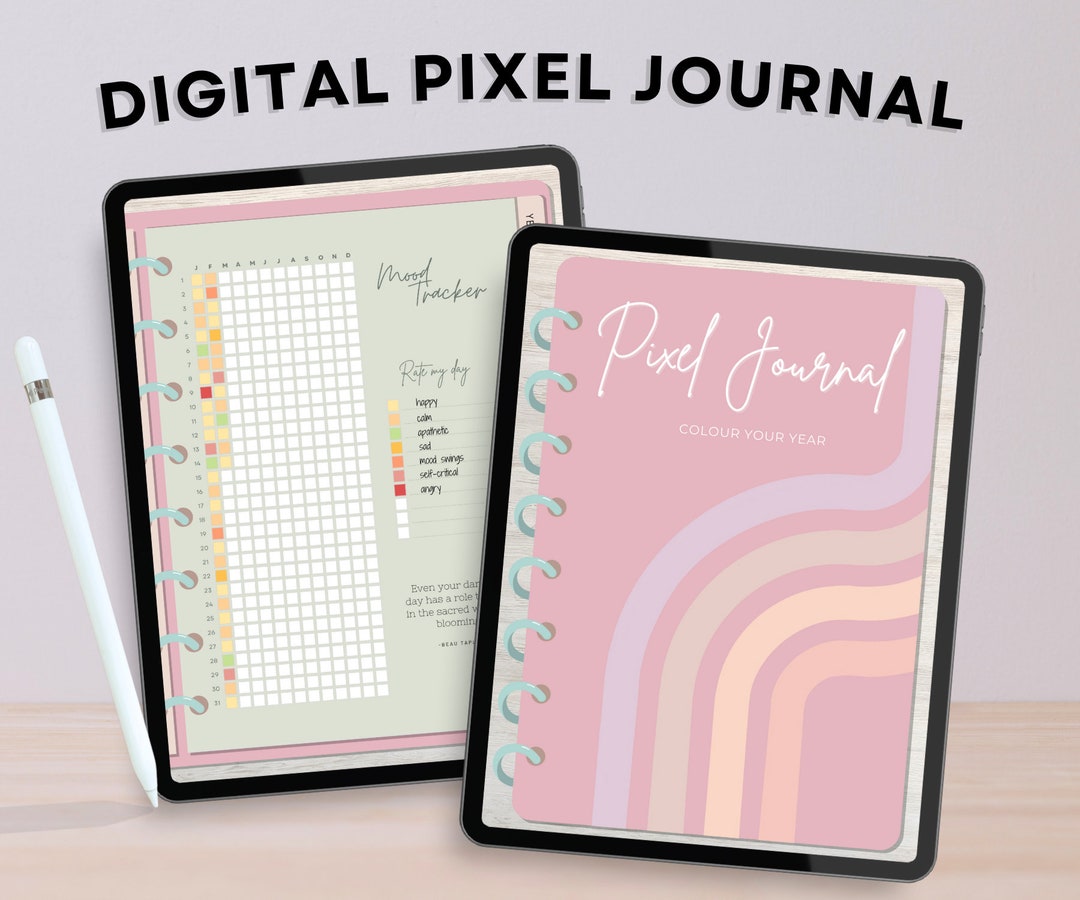 Digital Pixel Journal, A Year in Pixels, Colour Planner, Color Diary ...