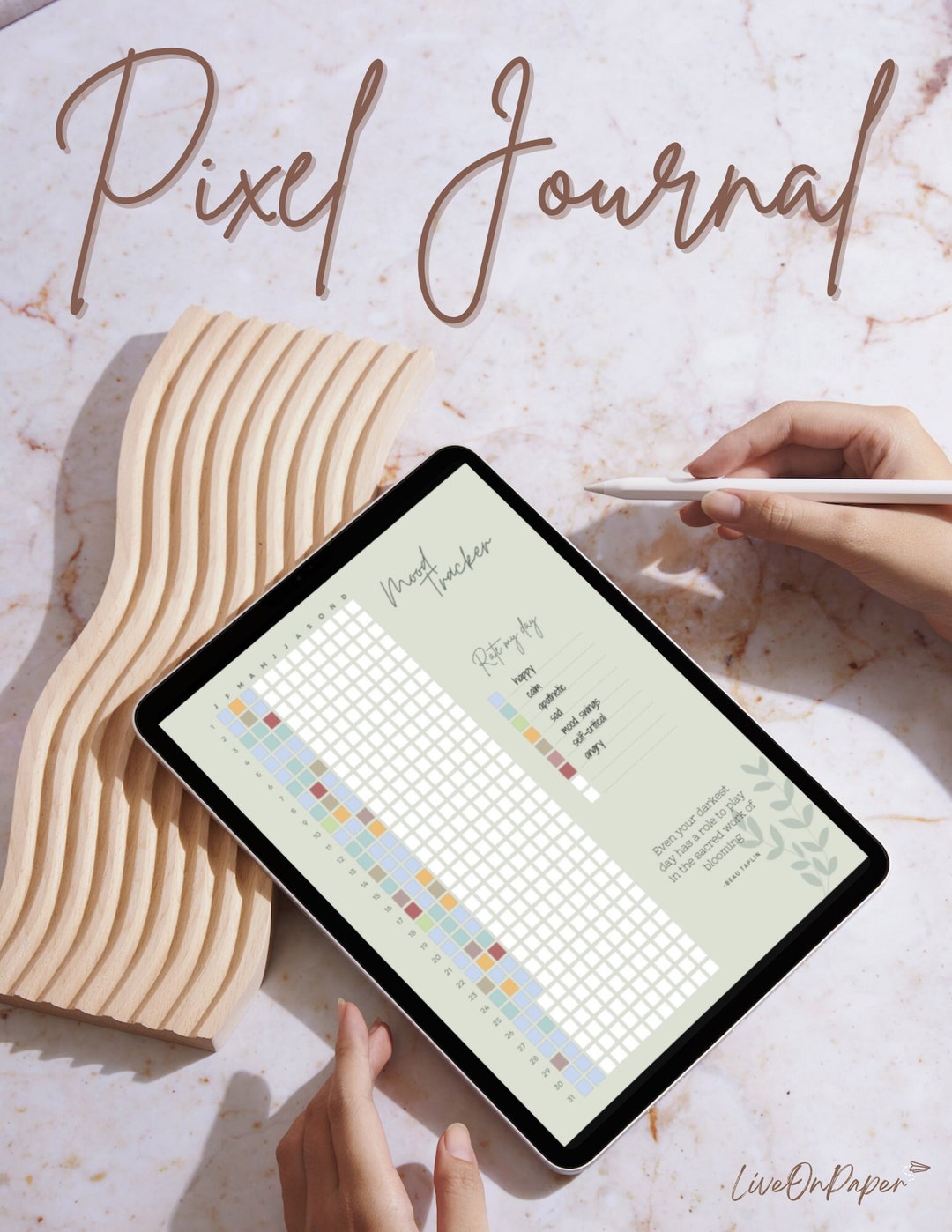Digital Pixel Journal, A Year in Pixels, Colour Planner, Color Diary ...