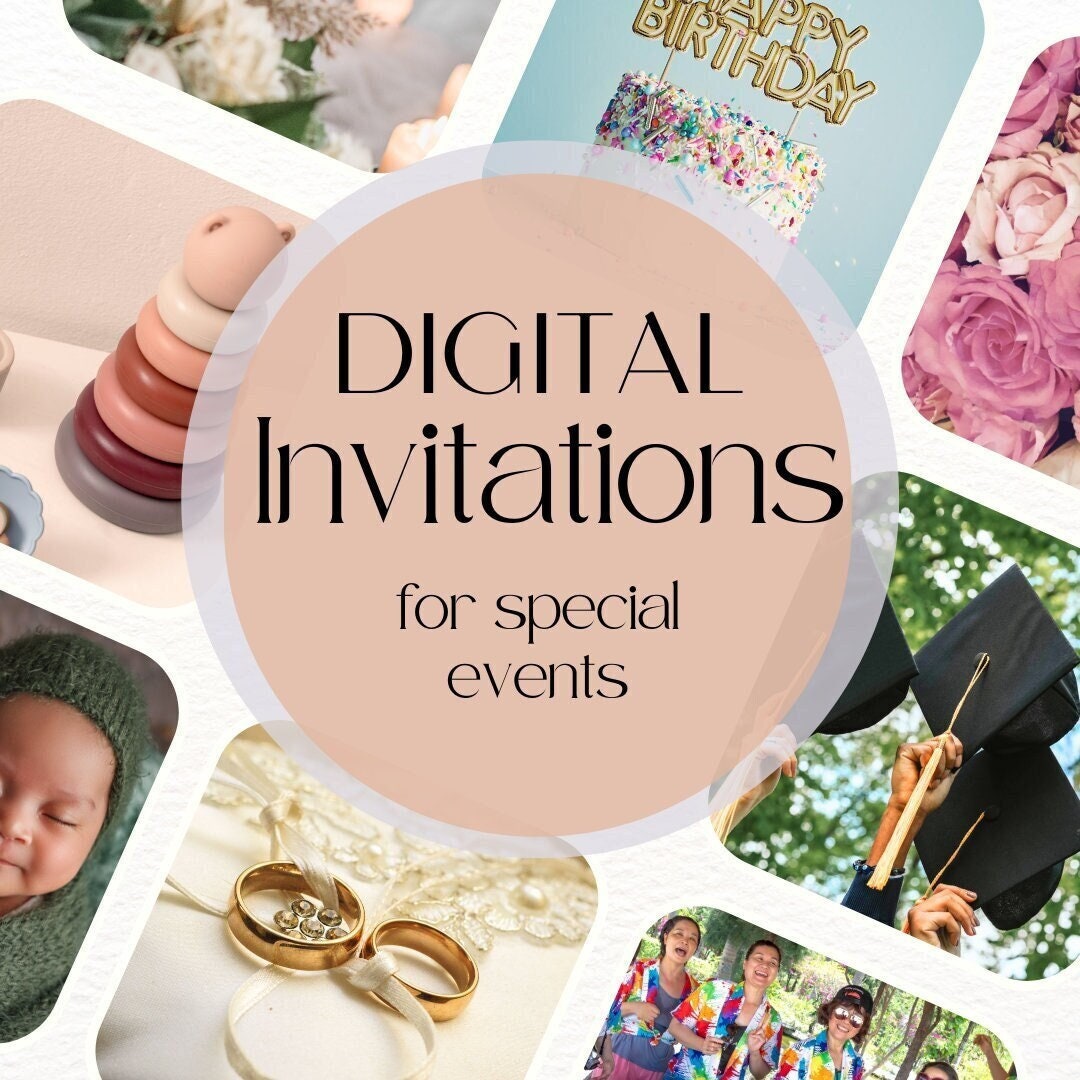 Digital Invitations - Etsy