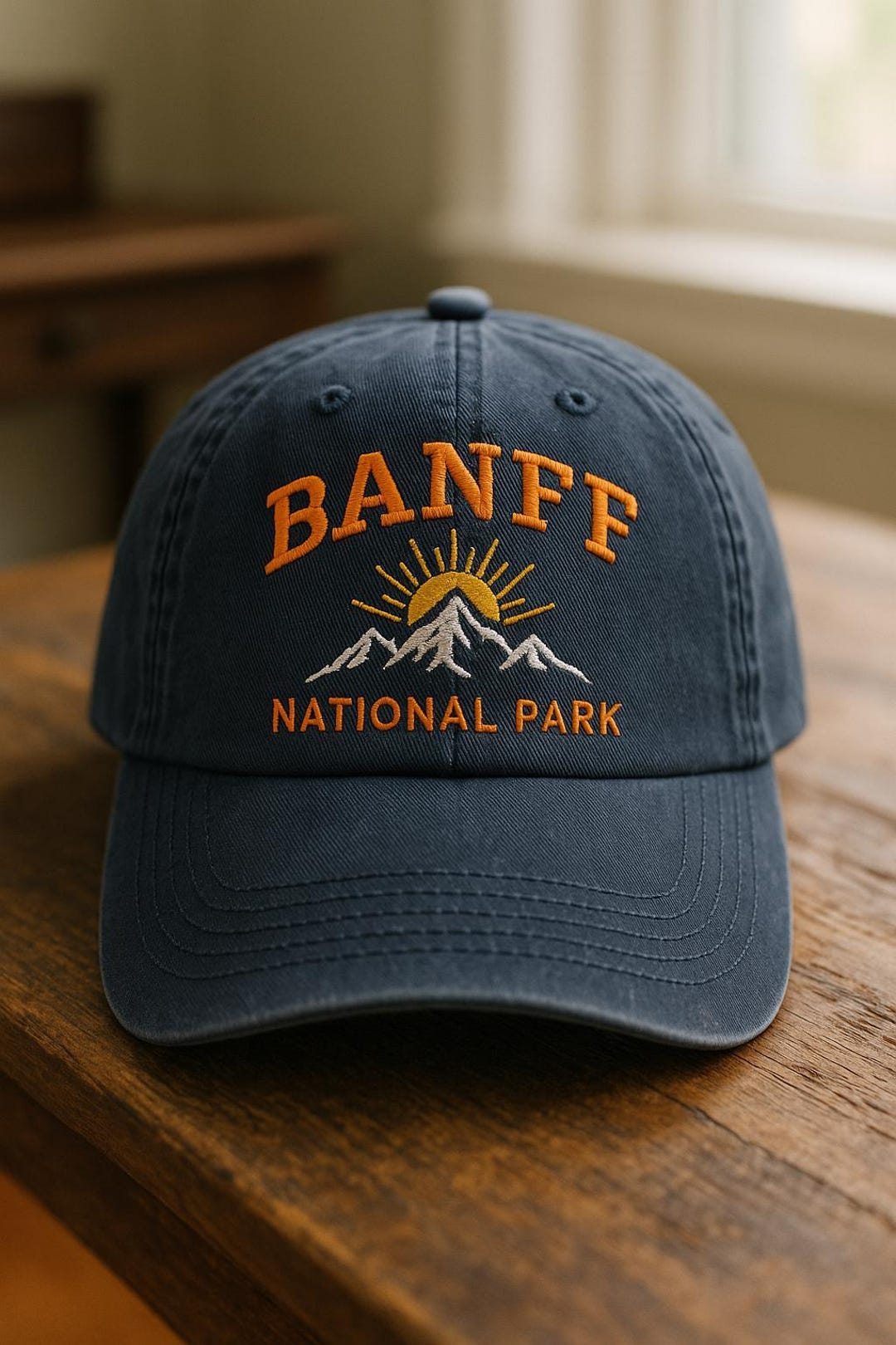 Banff National Park Embroidered Hat – Vintage Mountain Dad Cap, Hiking ...