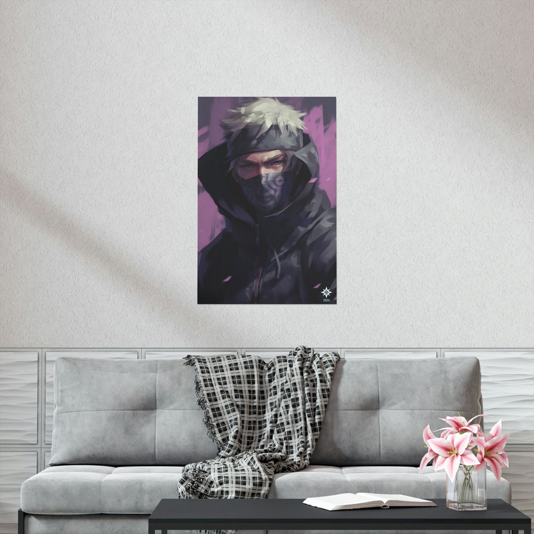 Kakashi Drip King Ninja Anime Wall Art High Quality Anime - Etsy