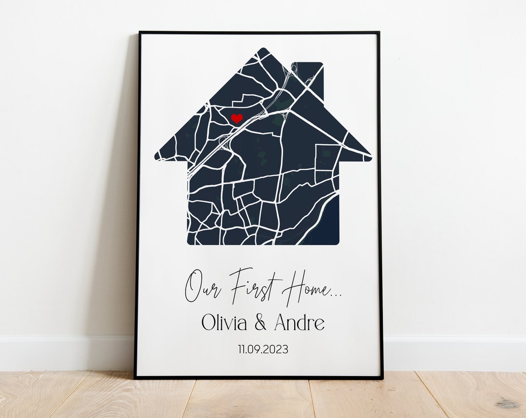 Custom First Home Gift Housewarming Gifts Personalized Home Portrait ...
