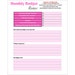 Hot Pink Budget Sheets, All-in-one Spending Tracker, Expense Saving ...