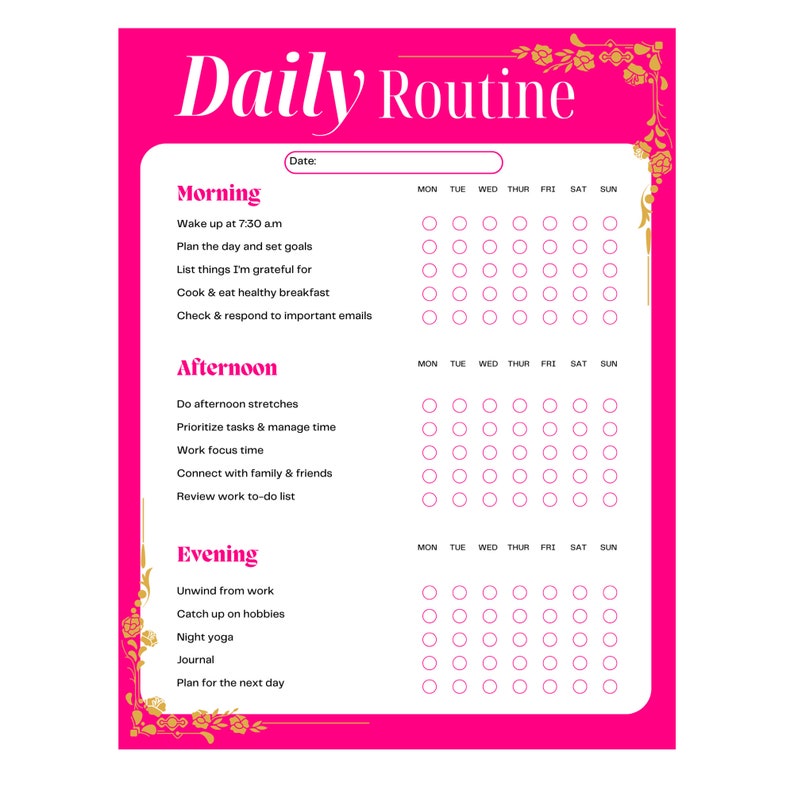 Hot Pink Self-care Planner, Meditation Planner, Affirmation Journal ...