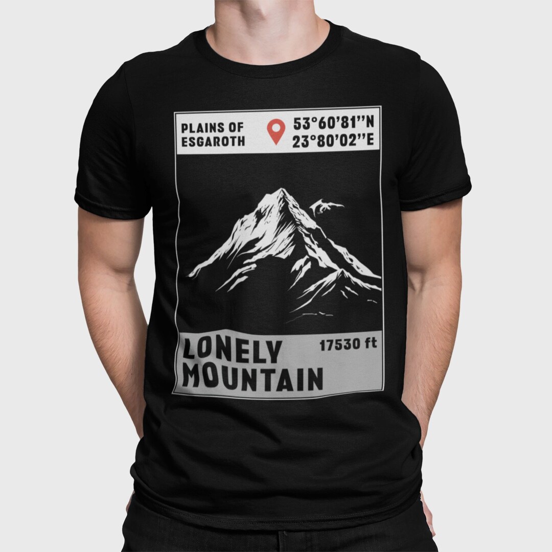 Lonely Mountain Summit T-shirt Fantasy Gift Husband Shirt - Etsy