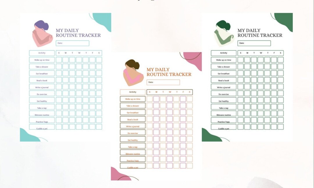 Daily Routine Planner Digital Download Printable Routine - Etsy