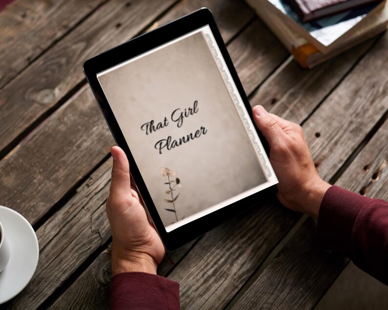 Aesthetic Undated Digital Planner With Hyperlinks | Hyperlinked Planner ...