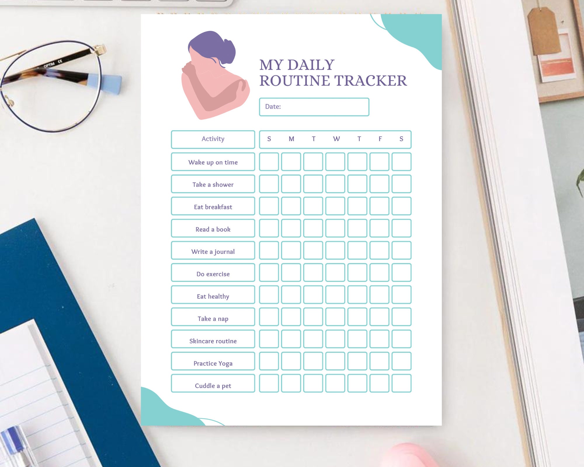 Daily Routine Planner Digital Download Printable Planner Routine ...