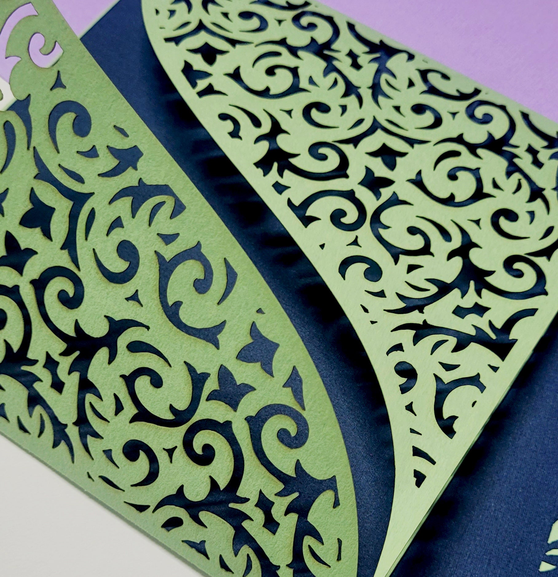 Invitation Card Laser Cut Digital File Paper Cut Invitation - Etsy