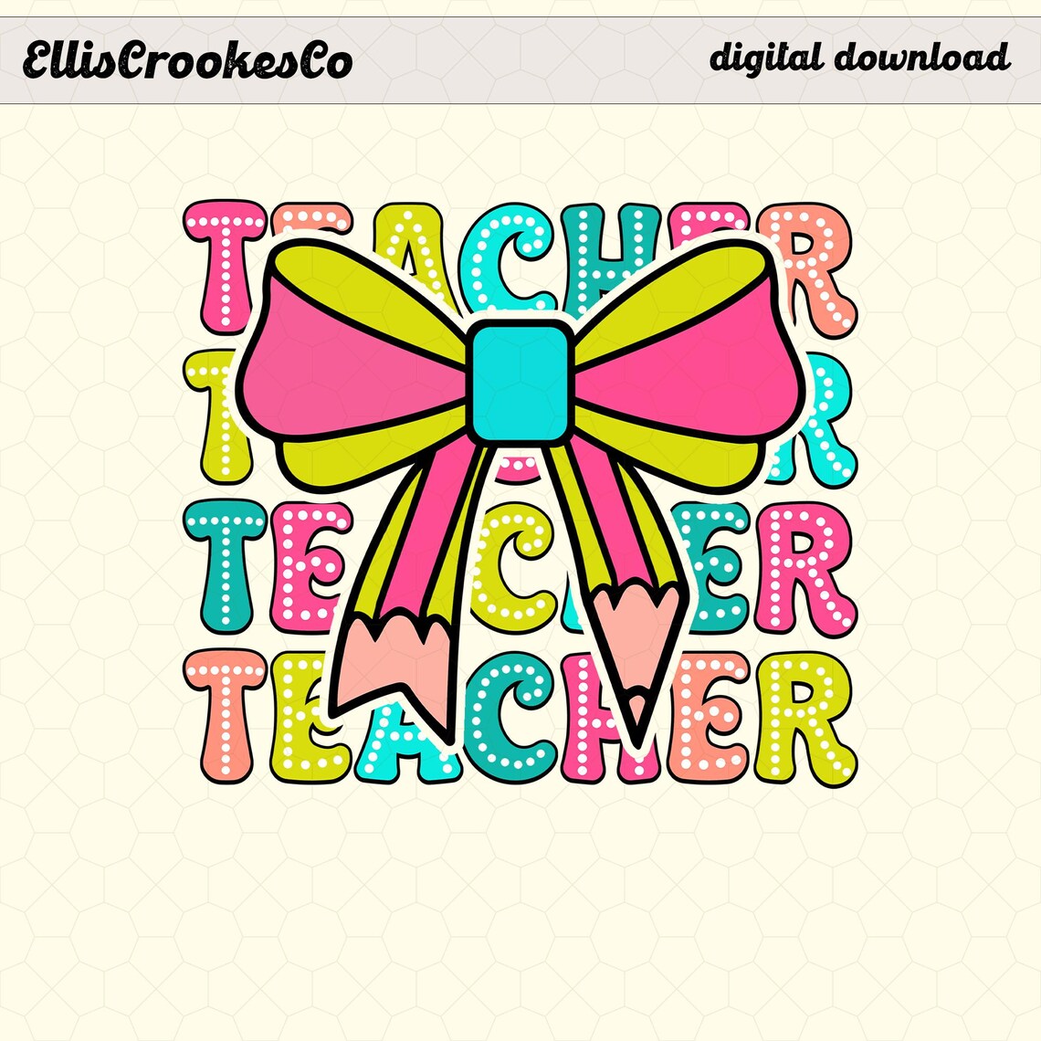 Coquette Teacher Png, Pencil Coquette Bow Png, Teach Love Inspire Png ...