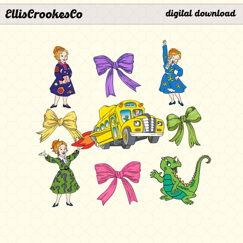 Ms Frizzle the Magic School Bus Back to School Png, Miss Frizzle Png ...