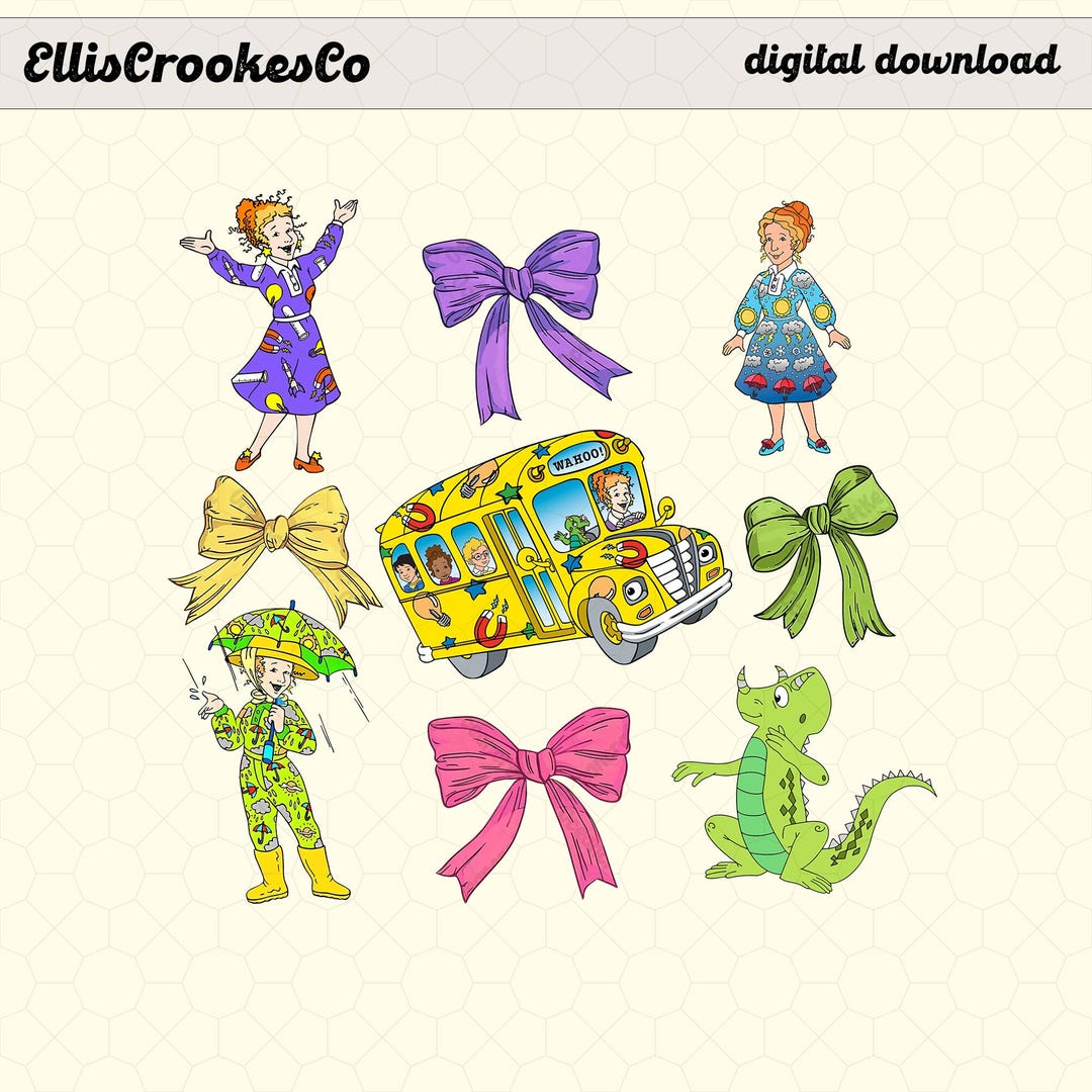 Ms Frizzle the Magic School Bus Back to School Png, Miss Frizzle Png ...