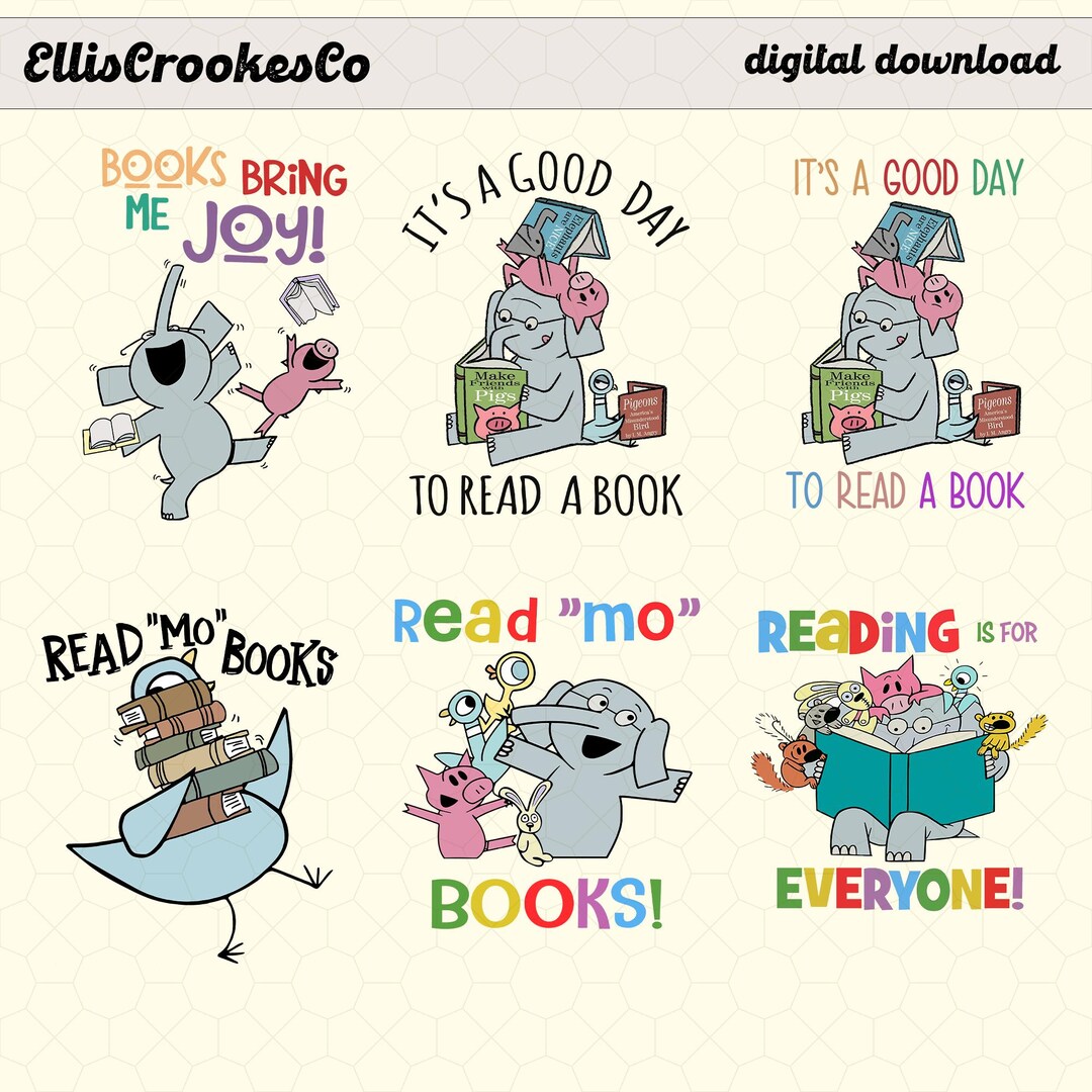 Read More Books Png, Piggie Elephant Pigeons Png, It's A Good Day to ...