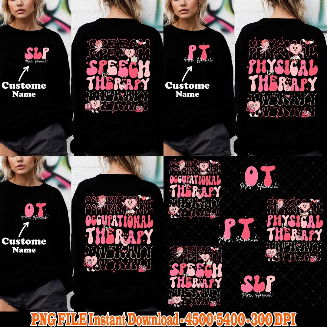 2 Side Retro Speech Therapy Png, Retro Physical Therapy Png, Retro ...