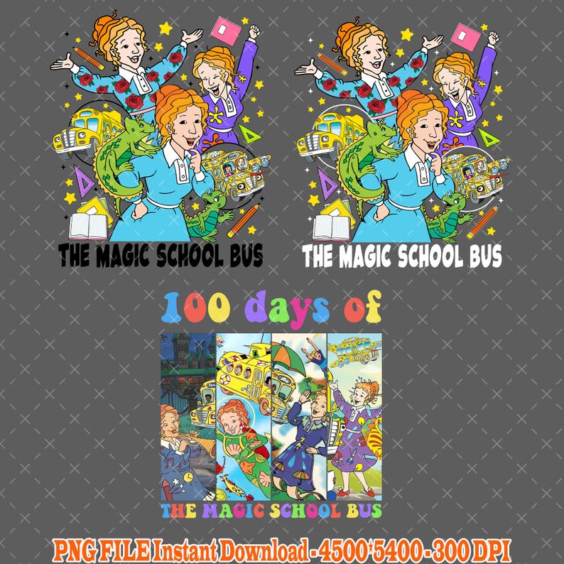 The Magic School Bus Png, 100 Days of the Magic School Bus Png, Ms ...