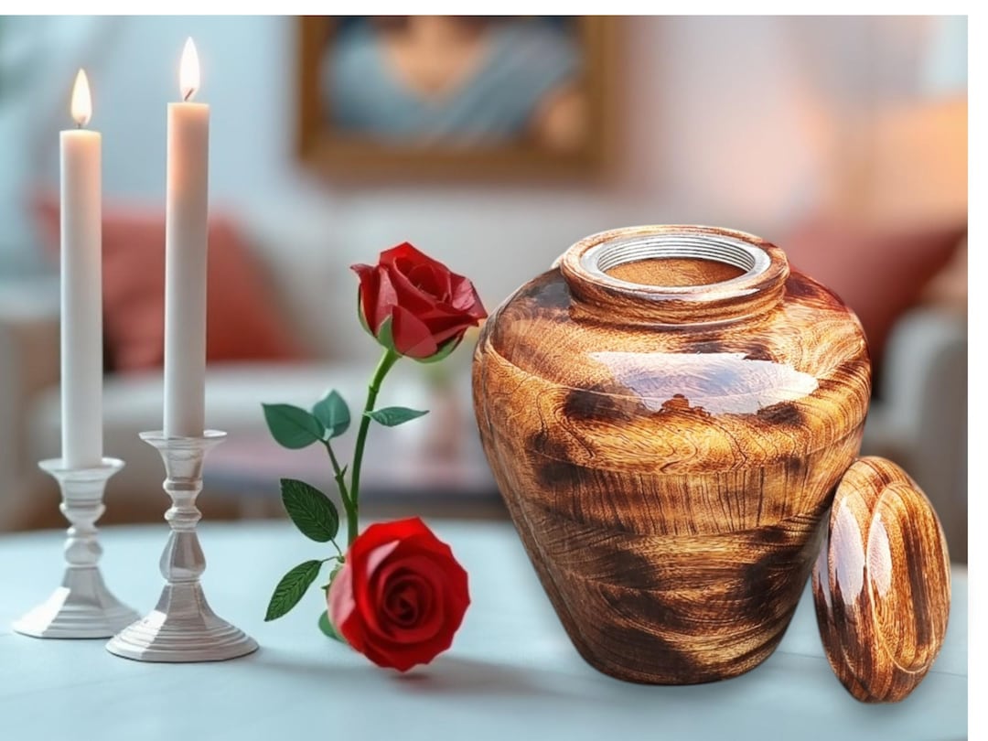 Handmade Wooden Cremation Urn: Rustic Vintage Funeral Urn - Etsy